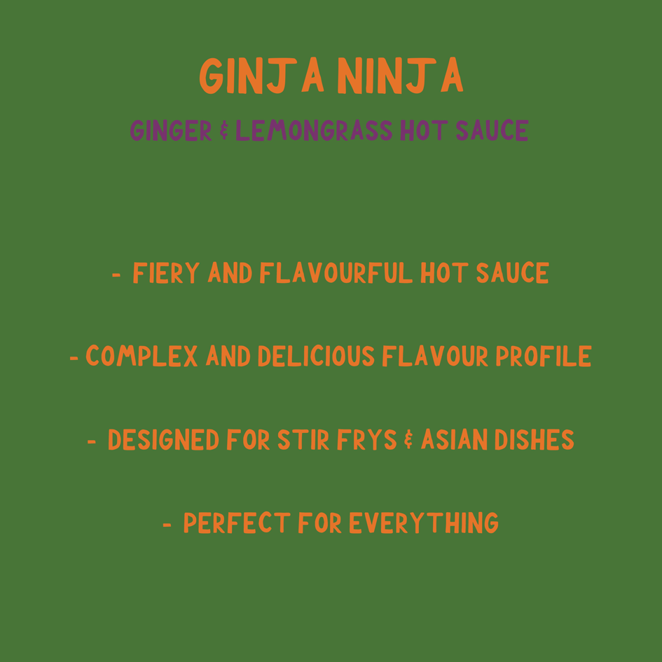 Ginja Ninja Ginger & Lemongrass Hot Sauce | Mild Heat 250ml – keating ...